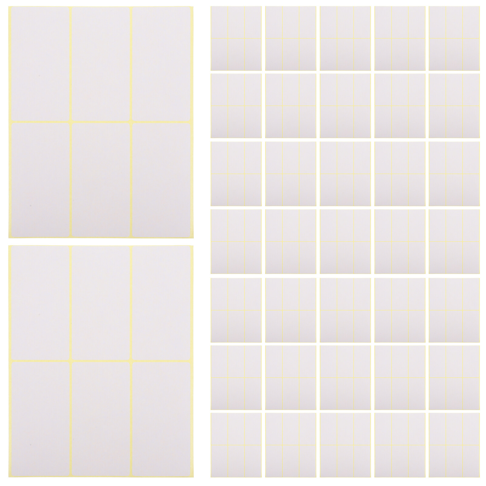 180Pcs Blank Adhesive Labels Blank Label Stickers Sign Stickers Blank ...