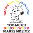 CafePress - Snoopy Reading Writing Mugs - 11 oz Ceramic Mug - Novelty ...