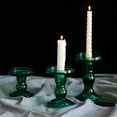 Classical Roman Column Candlesticks, Quality Clear Glass Candle Holders ...