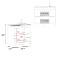 Napoles Utility Sink with Faucet Inclued and Integrated Steel Counter ...