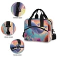 ALAZA Cartoon Dolphin Coral Sunset Insulated Lunch Box Large Reusable ...