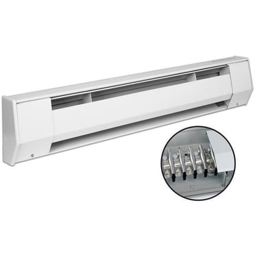 King Electric 6' Baseboard Heater, 1500W / 120V, Bright White, 6K1215BW ...