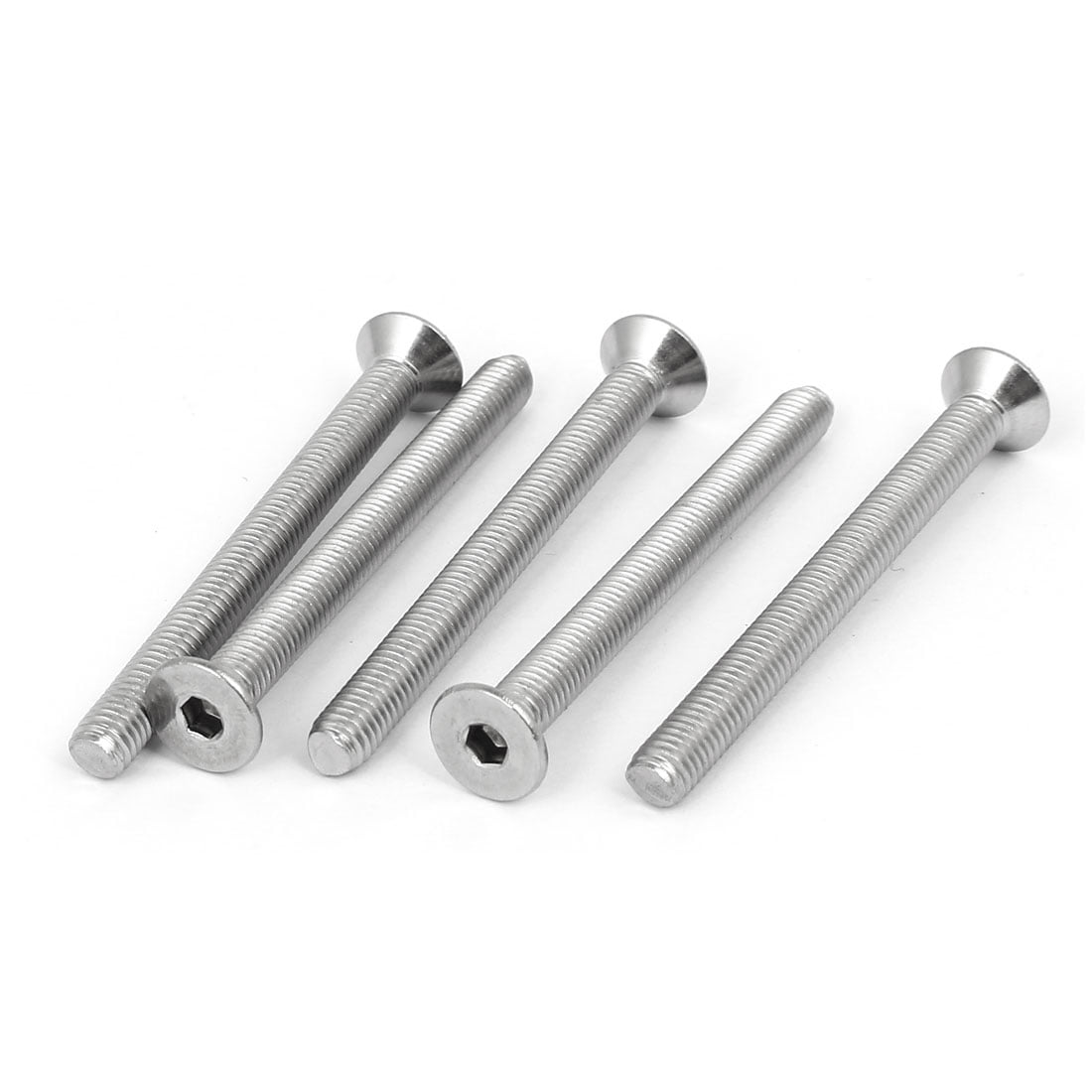 M5x55mm 316 Stainless Steel Countersunk Flat Head Hex Socket Cap Screw ...