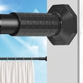 No-Drill Heavy-Duty Telescopic Tension Curtain Rod, Adjustable Rod for ...