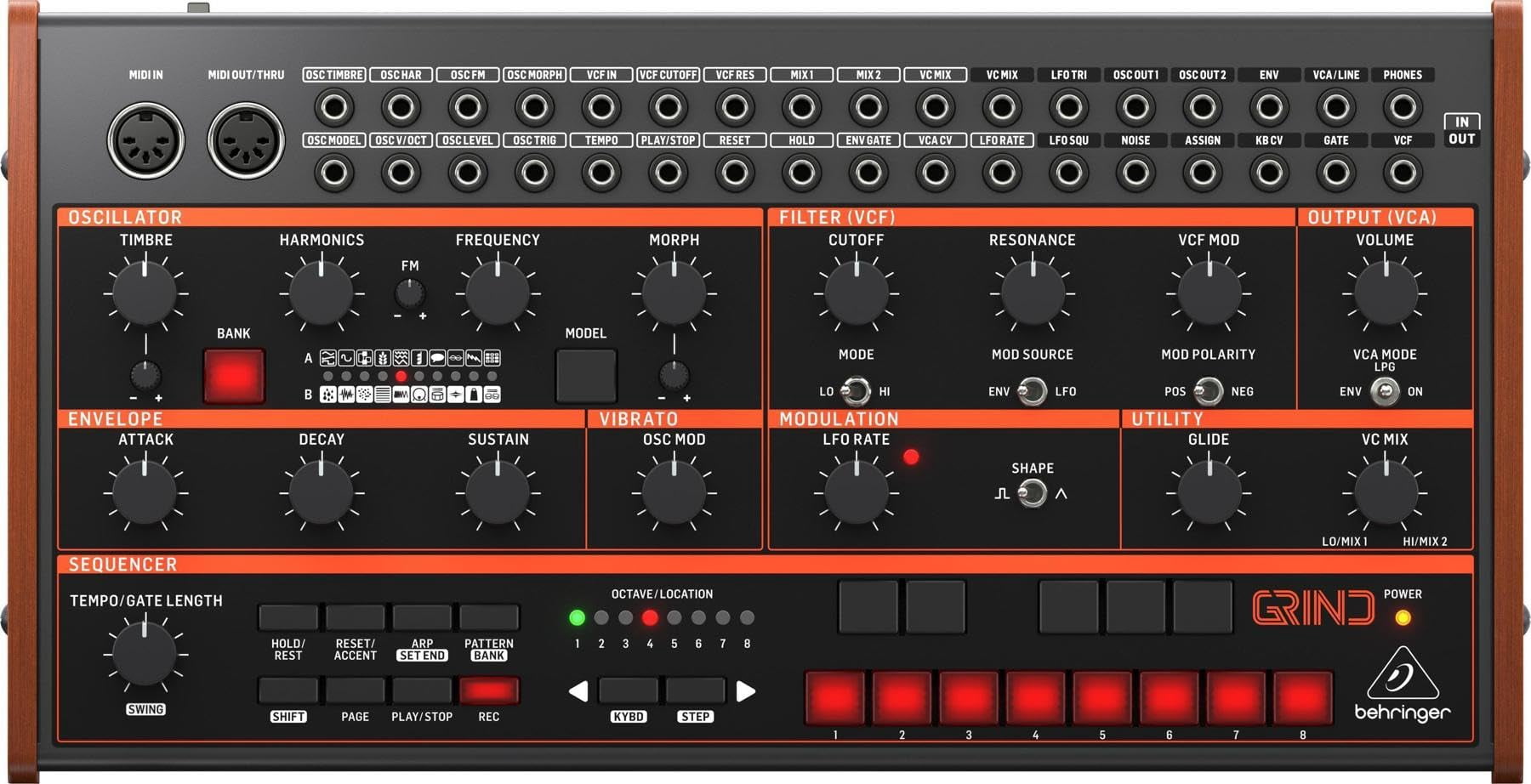 Sintetizador Behringer Grind Semimodular Híbrido Multimotor | Bodega ...
