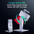 NOVODESK NANO 6W Laser Engraver, 0.05mm Precision Portable and Handheld ...