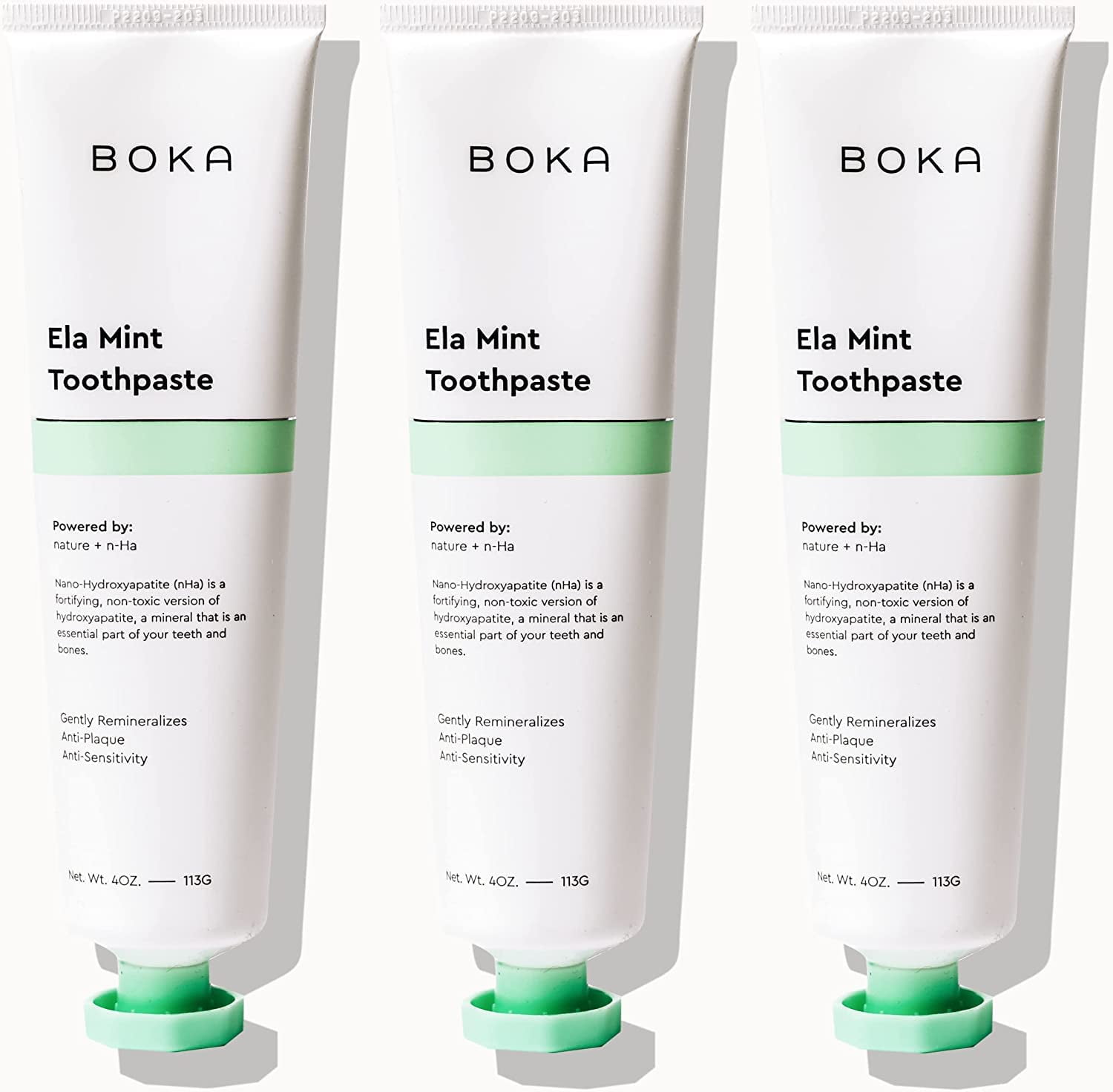 Boka Dentifrice Sans Fluor - Nano Hydroxyapatite, Reminéralisant, Dents Sensibles, Blanchissant ...
