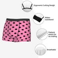 KLL Rose red polka dots Men's Cotton Boxer Briefs Underwear-Small ...