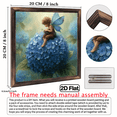 1pc Sitting on Large Blue Hydrangea 2D Flat Painting Art Wooden Sign ...