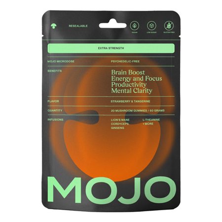 Extra Strength Brain Boosting Gummies, Strawberry & Tangerine, 20-pack ...