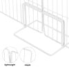 ADDHAT Freezer Wire Shelf Divider White Metal Shelf for Commercial ...