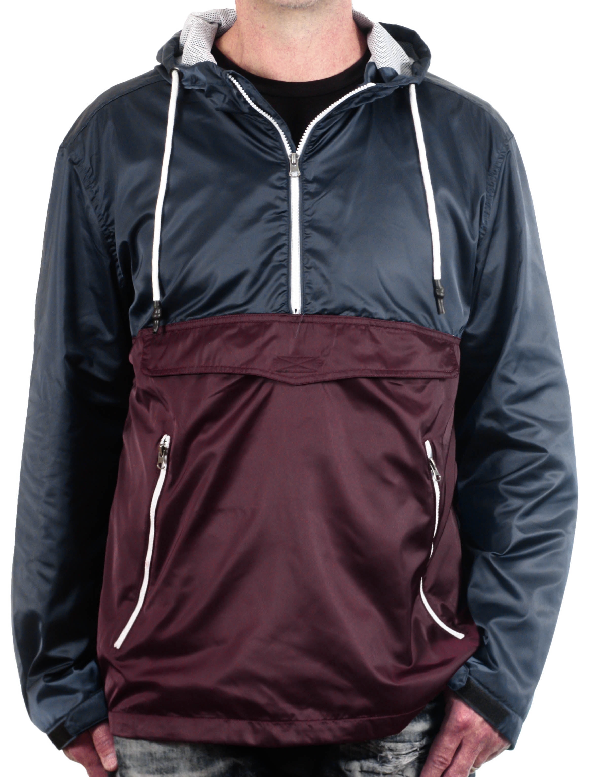 men's color block mesh-lined windbreaker from jordan craig - Walmart.com