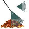 Orientools 43"-66"Garden Leaf Rake, Adjustable Lightweight Steel Handle ...