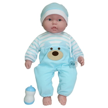 JC Toys La Baby 20-inch Realistic Blue Soft Body Boy Doll with Open ...