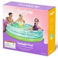 Funsicle Lagoon Blue Squiggle 3-Ring Inflatable Swimming Pool, Round ...