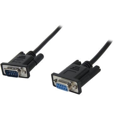 C2G 6ft Serial RS232 DB9 Null Modem Cable with Low Profile Connectors M/F - In-Wall CMG-Rated ...