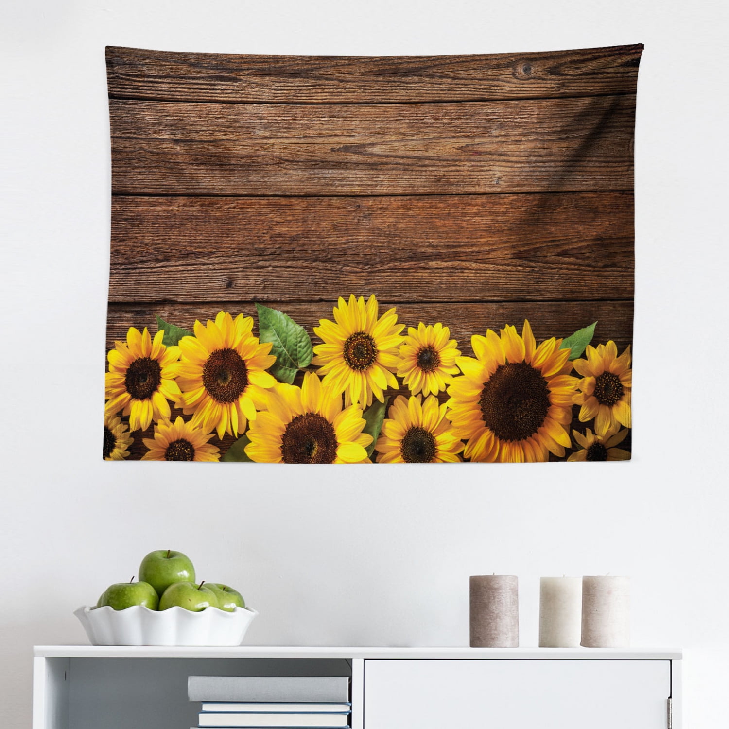Global Warming Tapestry, Earthy Toned Composition with Cracked World ...
