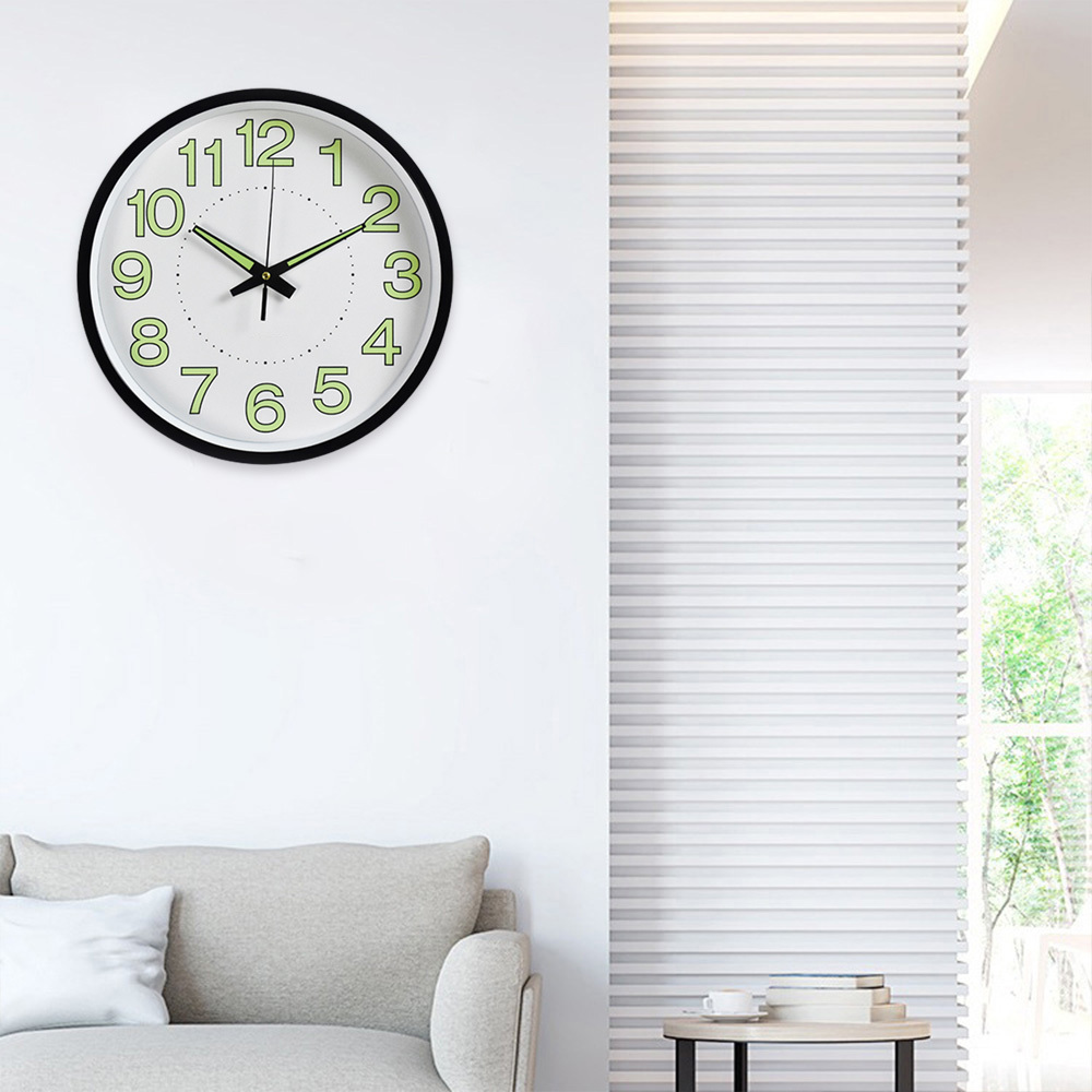 30CM Luminous Hanging Clocks Round Wall Electronic Clock for Porch ...