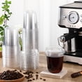 Clear Plastic Cups with Sip Lids Disposable Round Bottom Togo Cups for ...