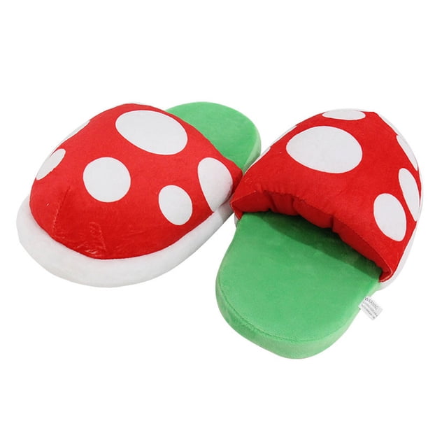 Game peripheral Mario mushroom piranha cartoon slippers autumn and winter home warm couple men ...