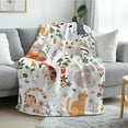 Hand Drawn Cats Pattern Throw Ultra Soft Thin Material All Season Use ...