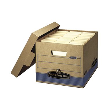 Bankers Box File Storage Boxes with Lids, White, 12-Pack - Walmart.com