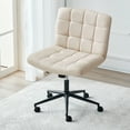 Furniliving Home Office Desk Chairs with Wheels Wide Desk Chair Mid ...