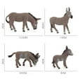 Hevirgo Donkey Model Convenient Delicate Animal Wild Donkey Toy for ...