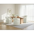 Spruce & Spring Upholstered Dining Chair with Open Back and Hidden ...