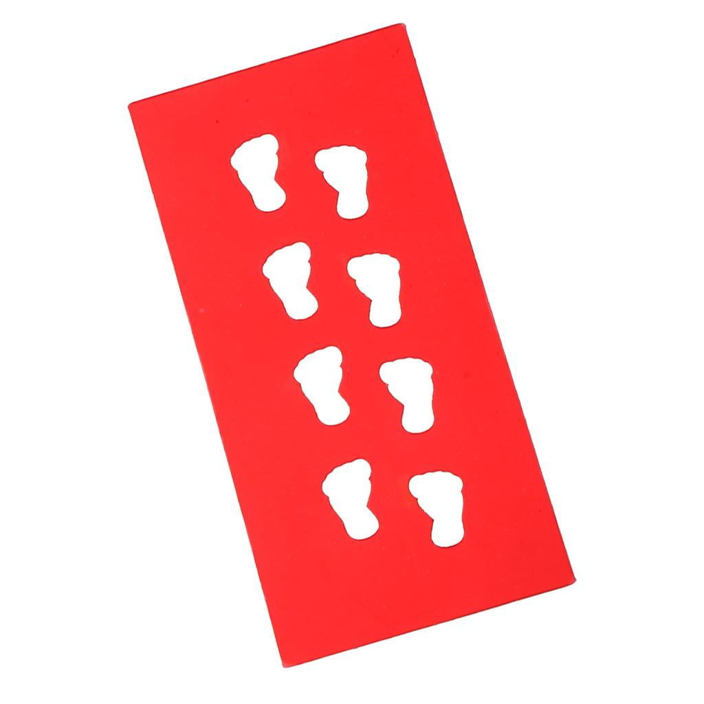 Accesorios de Decoración perfke 1/12 Tarjeta de Huellas Rojas | Bodega ...