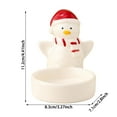 Festive Ceramics Candle Holder Penguin, Xmas Tree Mushroom Tealight ...