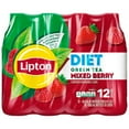 Lipton Diet Green Tea Mixed Berry Iced Tea 16.9 fl oz Pack of 12 ...
