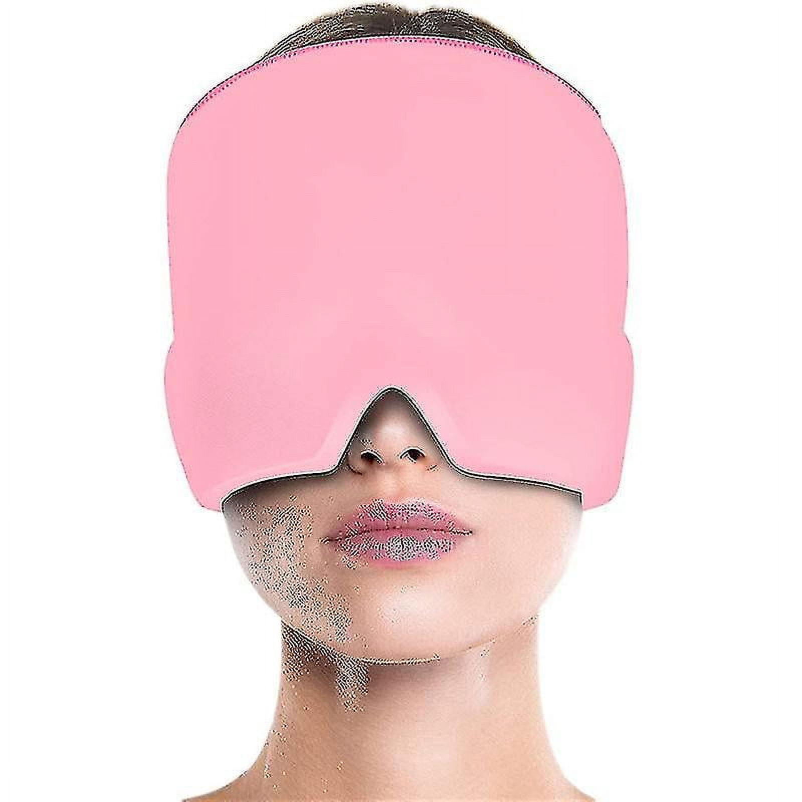 Headache Relief Cold Compress Hood Comfort Ice Bag Eye Mask Ice Cap ...