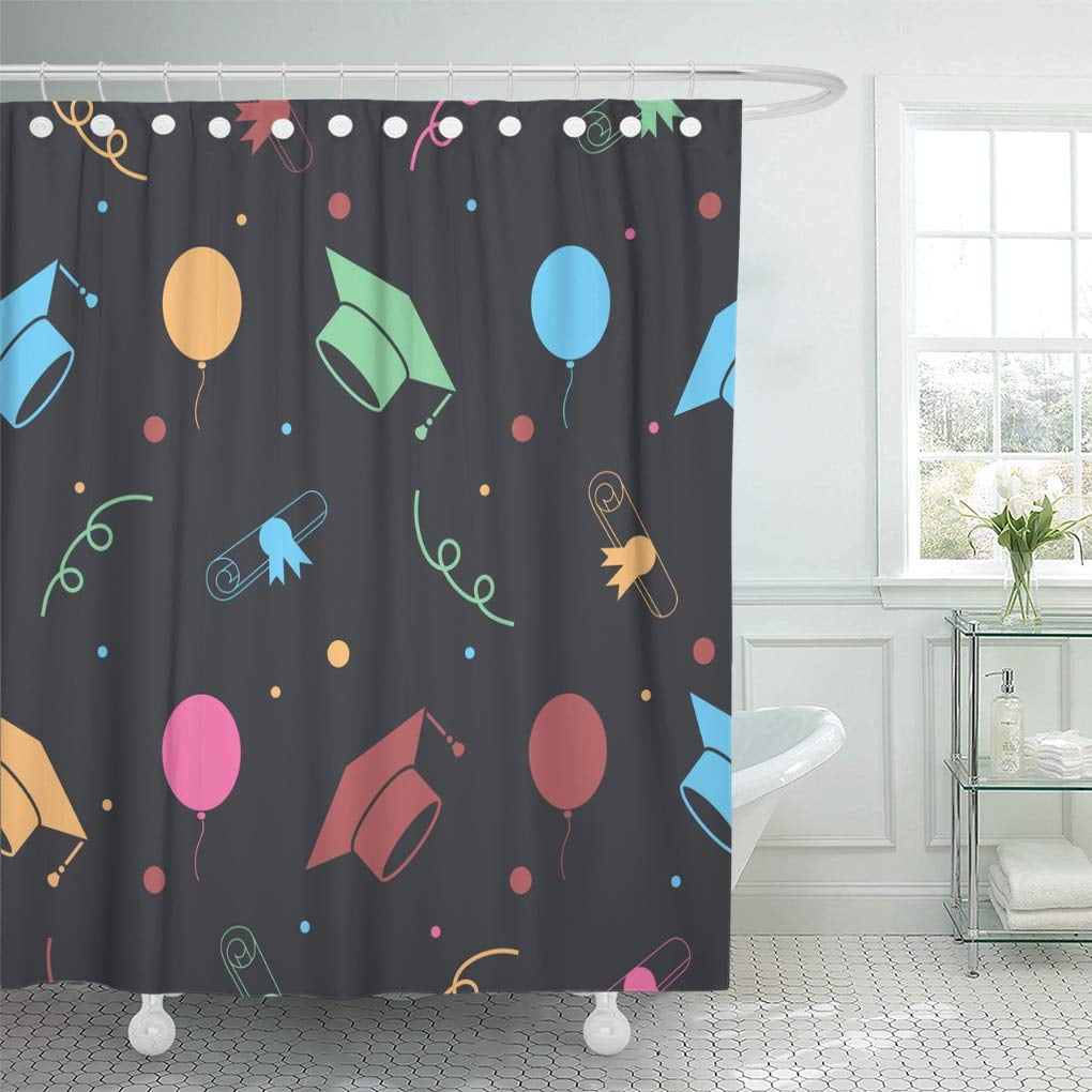 KSADK Colorful Graduate of Tossing Graduation Caps Balloons and ...