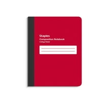 Staples Composition Notebook 7.5" x 9.75" Graph Ruled 80 Sheets Blue ...