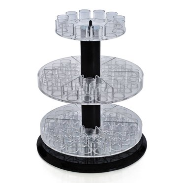 Azar Displays 225025 Two Tier Revolving Display 8"H x 11"Dia. - round ...