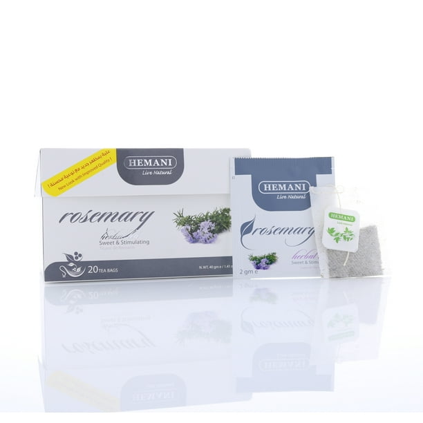 HEMANI Herbal Tea - Rosemary - 20 Tea Bags in Box - Walmart.com