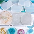 YMDZ Silicone Resin Molds Set, 18pcs for DIY Coasters and Jewelry ...