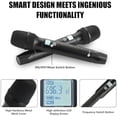 MU-4 Wireless Microphone System, 4 Channel UHF Cordless Handheld Mics ...