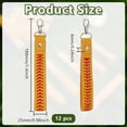 12Pcs Imitation Leather Pendant Decorations Rectangle Baseball Gold ...