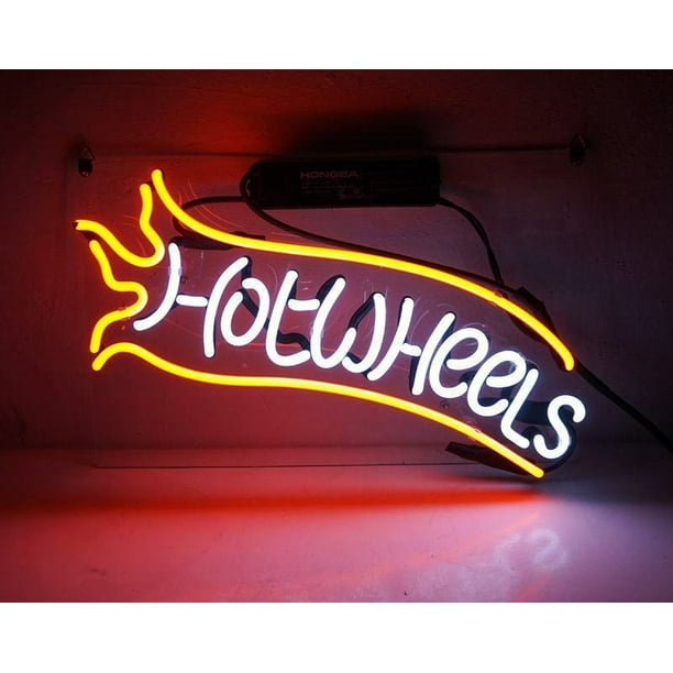 Queen Sense 14" Hot Wheel Neon Sign Acrylic Man Cave Handmade Neon ...