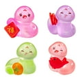 50Pcs Resins Glowing Lucky Snake Miniature Ornmanets for Festival Home ...