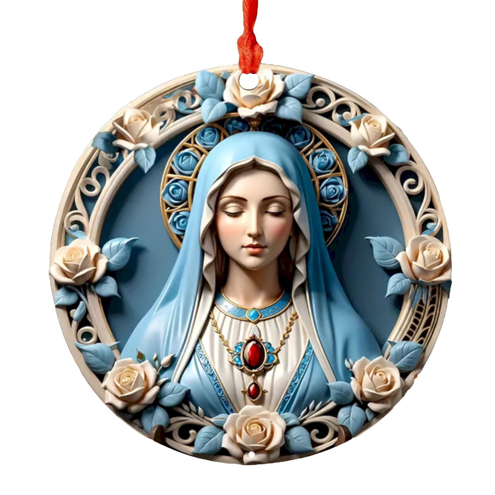 Click here for Gkeoshab Hangs Virgin Mary Ornaments For Christmas... prices