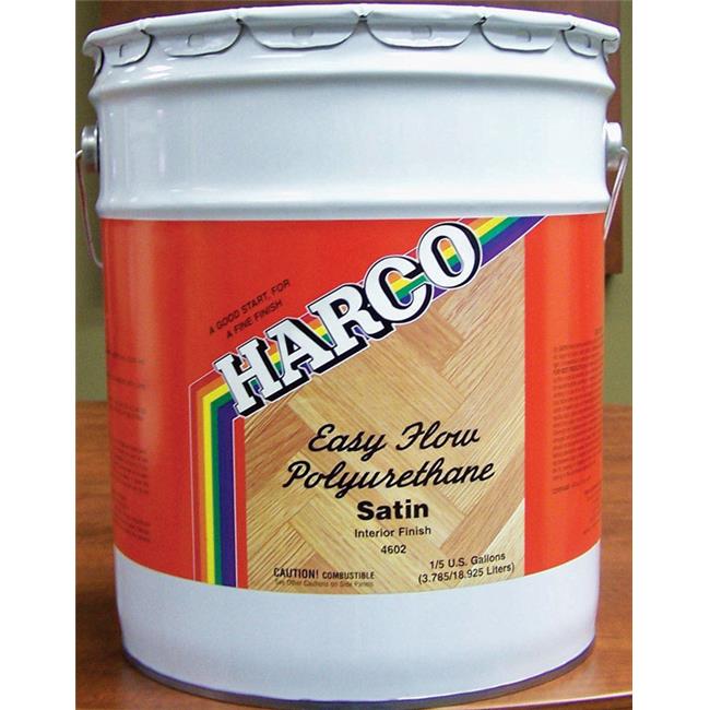 Harco 1817261 Easy Flow Satin Clear Polyurethane, 1 gal - Case of 4 ...