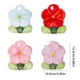 OIUR Ceramic Flower Pen Holder Cute Desk Office Storage Box Stationery ...