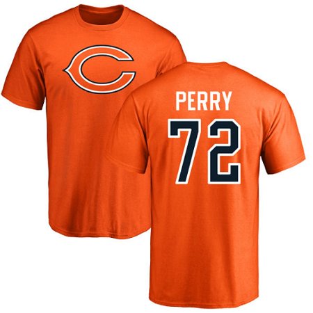 Chicago Bears Men Orange William Perry Name and Number Logo Football 72 ...