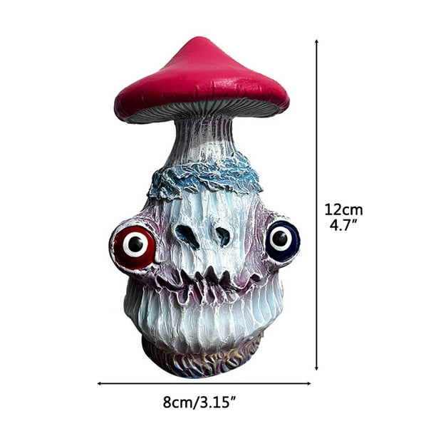 Halloween Mushroom Statue,Halloween Mushroom with Scary Resin Garden ...