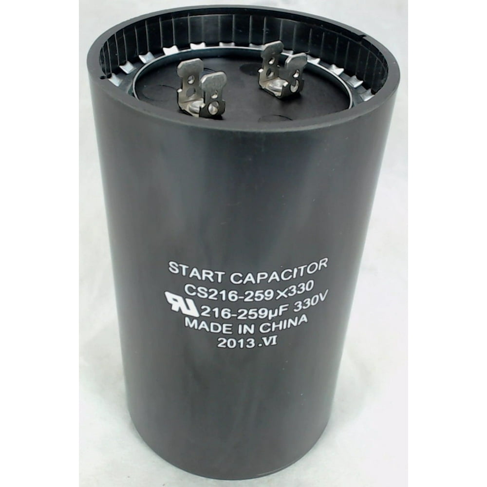 CS216-259X330, Start Capacitor Round 216-259 Mfd. 330 Volt - Walmart ...