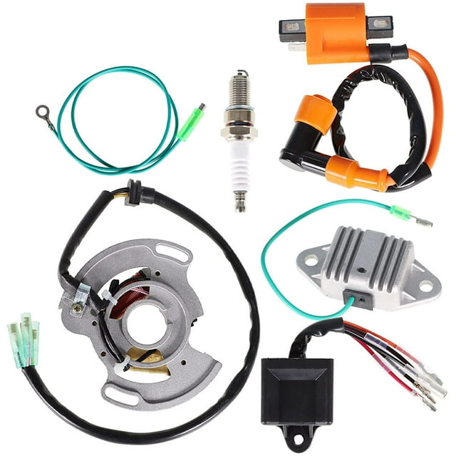 Genrics Ignition Coil Spark Plug CDI Regulator and Stator Replacement ...