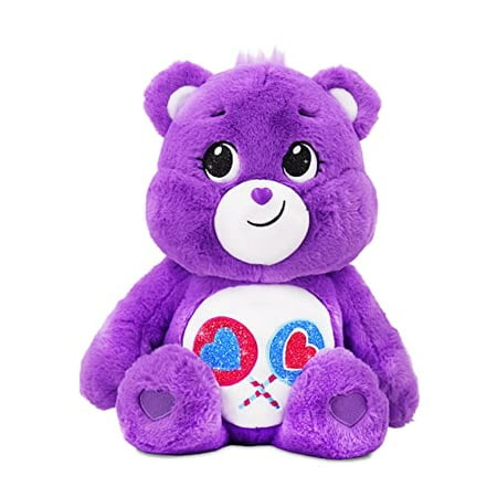 Care Bears 18" Plush - Share Bear with Glitter Belly Badge - Soft ...